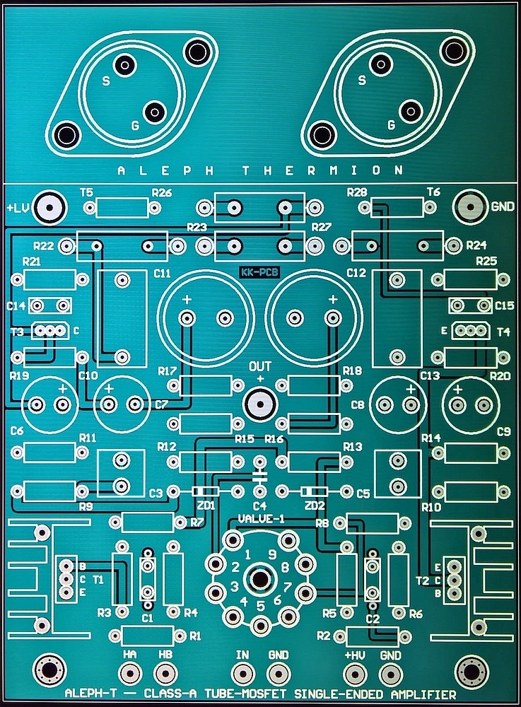 ALEPH-T - ALEPH THERMION - Class-A Tube Mosfet Single-Ended Amplifier PCB